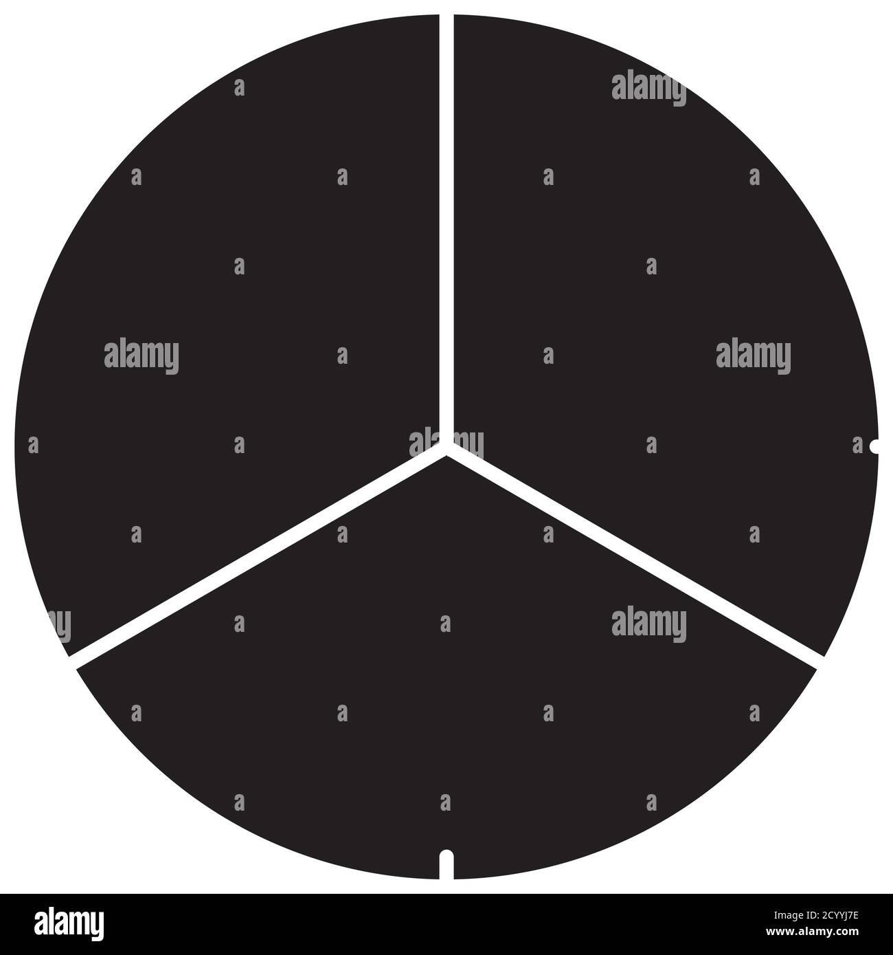 Circle pie chart, pie diagram icon from 2 to 20 sections. Simple, basic ...