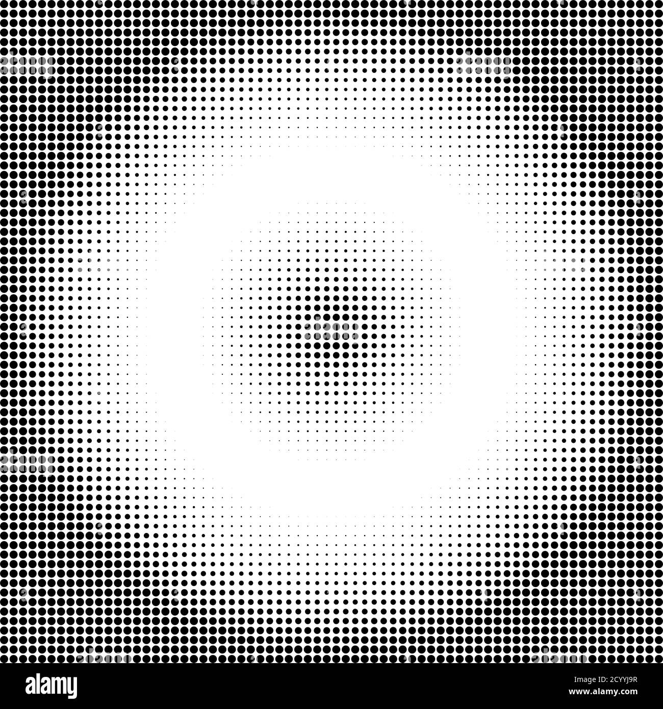 Circle halftone, screentone vector illustrations. Dots, dotted ...