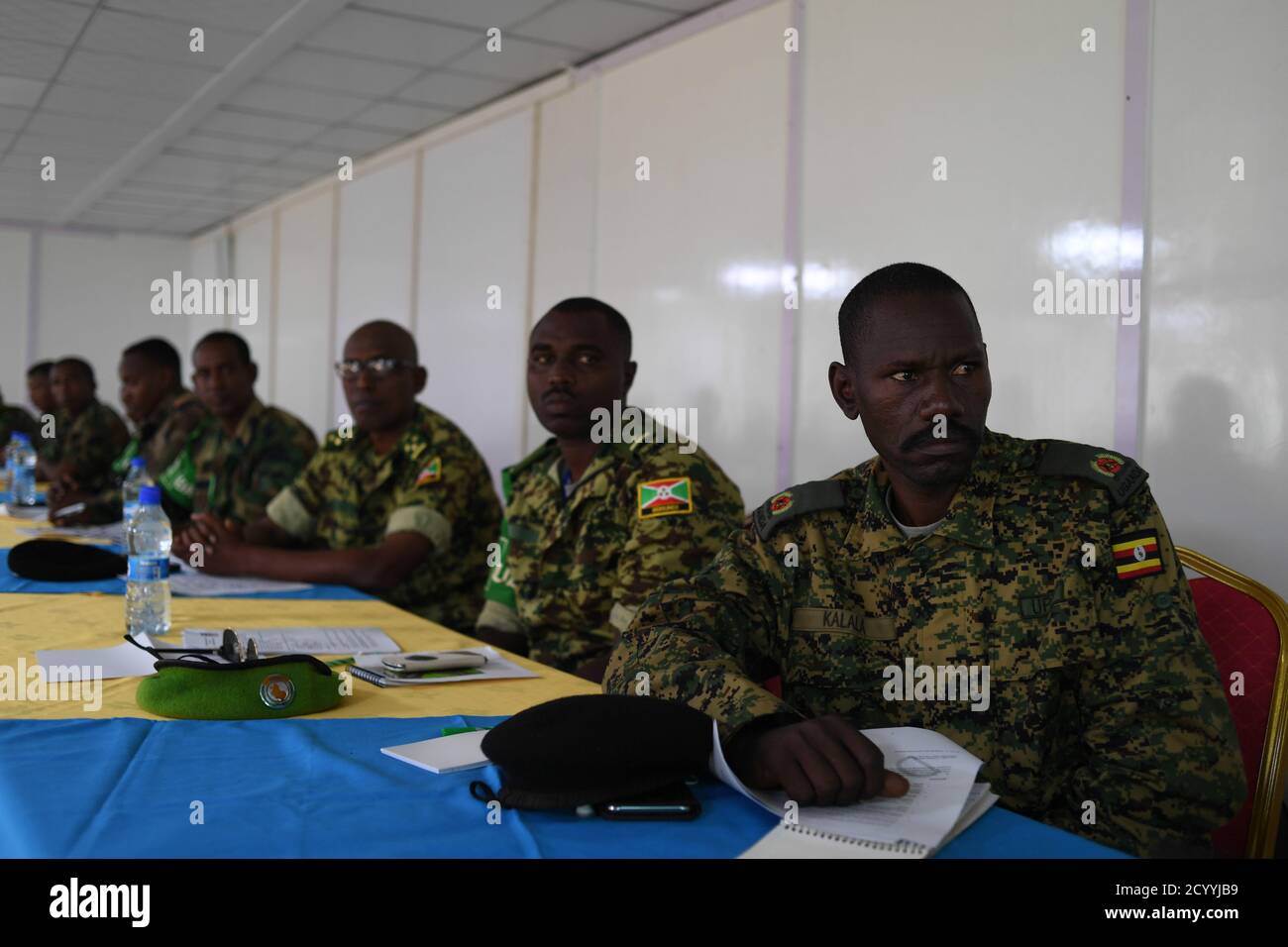 On March 23, 2018, military officers from AMISOM’s Troop Contributing ...