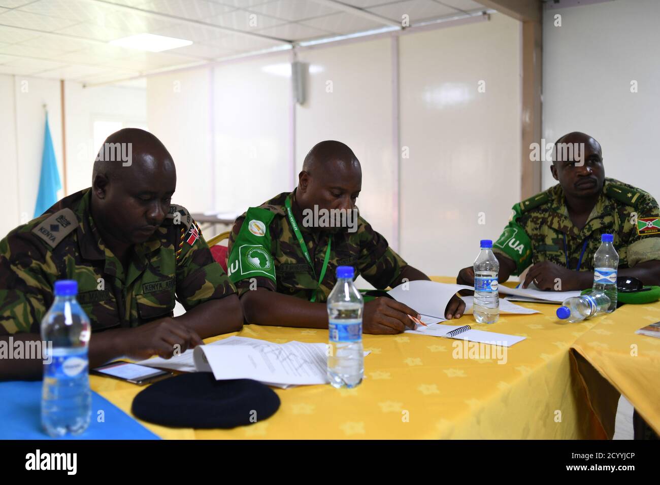 On March 23, 2018, military officers from AMISOM Troop Contributing ...