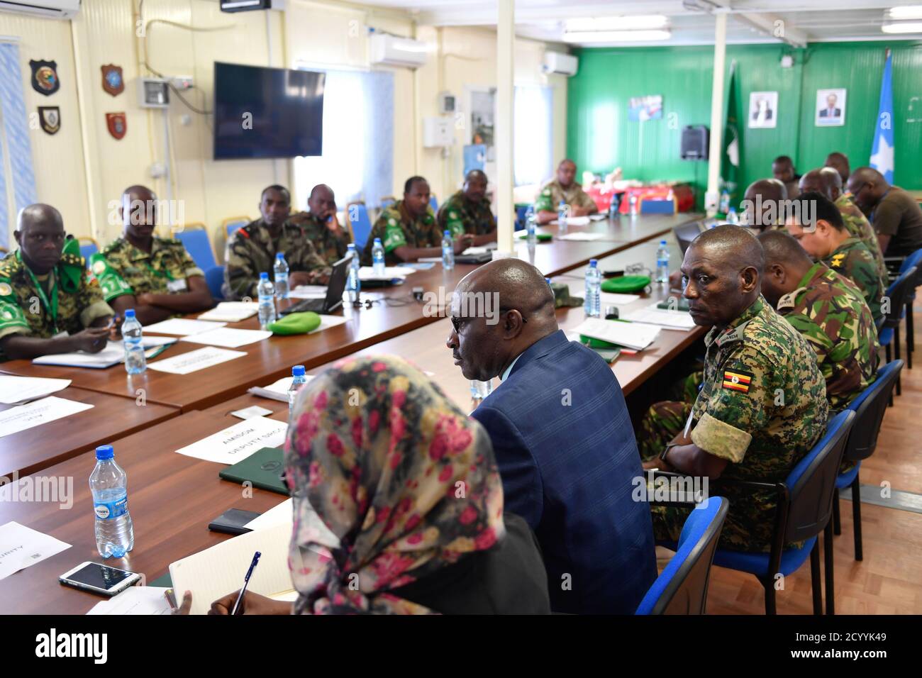 Senior AMISOM officials participate in a workshop focusing on the AU ...