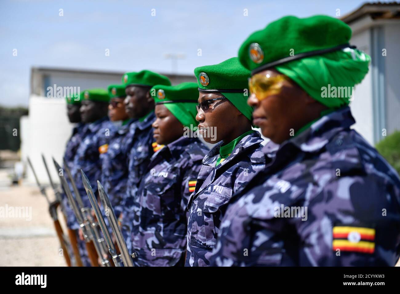 Ugandan Formed Police Unit personnel serving with AMISOM participate in ...