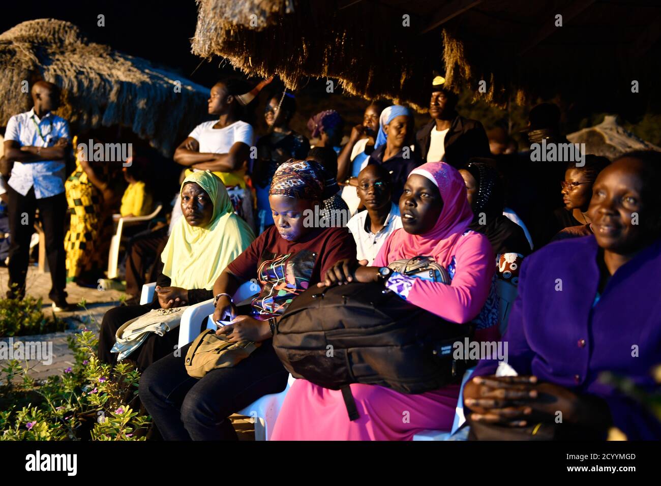Guests attend a dinner hosted for AMISOM Muslim personnel to mark Eid ...