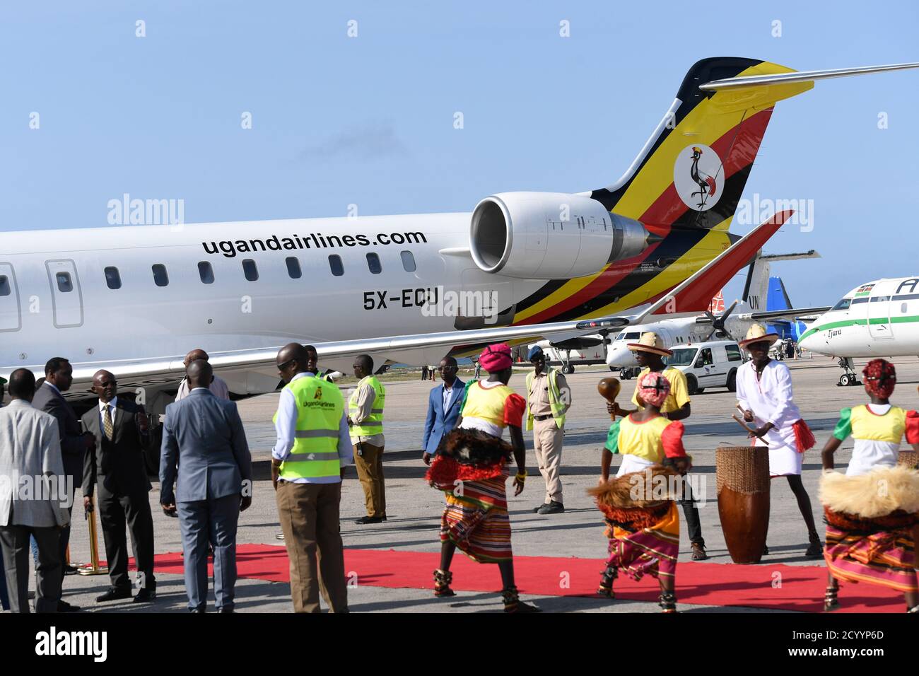 Uganda Airlines launched direct flights between Entebbe and Aden ...