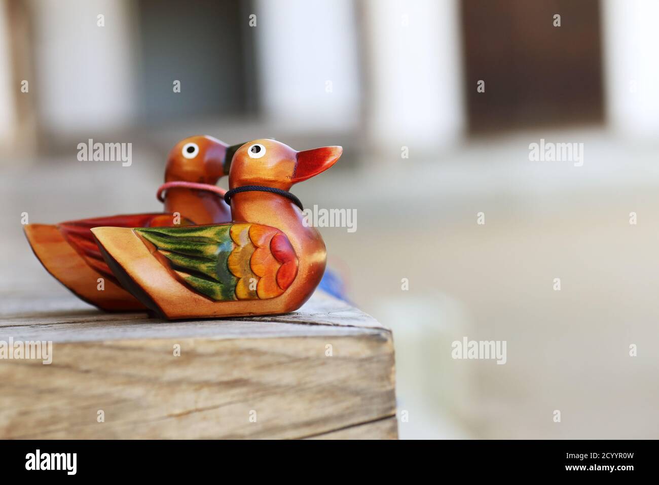 Korean traditional image,wooden geese Stock Photo - Alamy