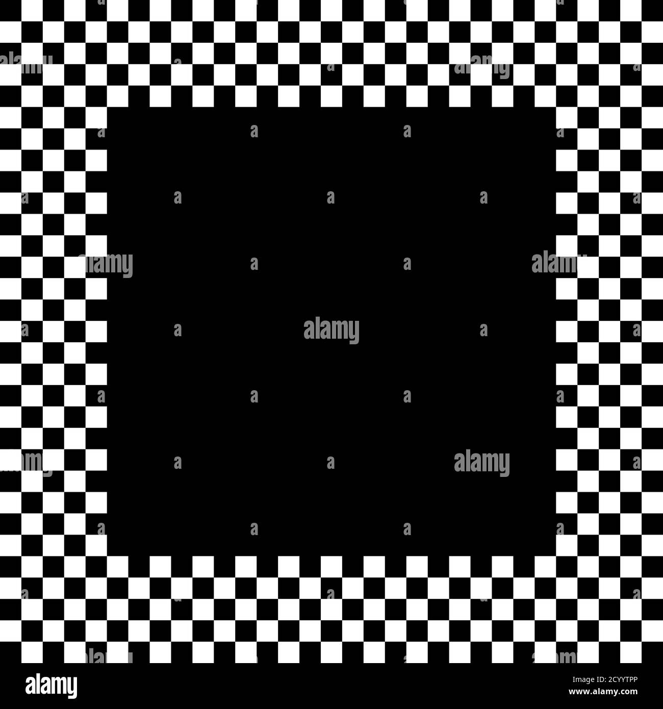 Checkered / Chequered square frame with blank, empty space, copyspace ...