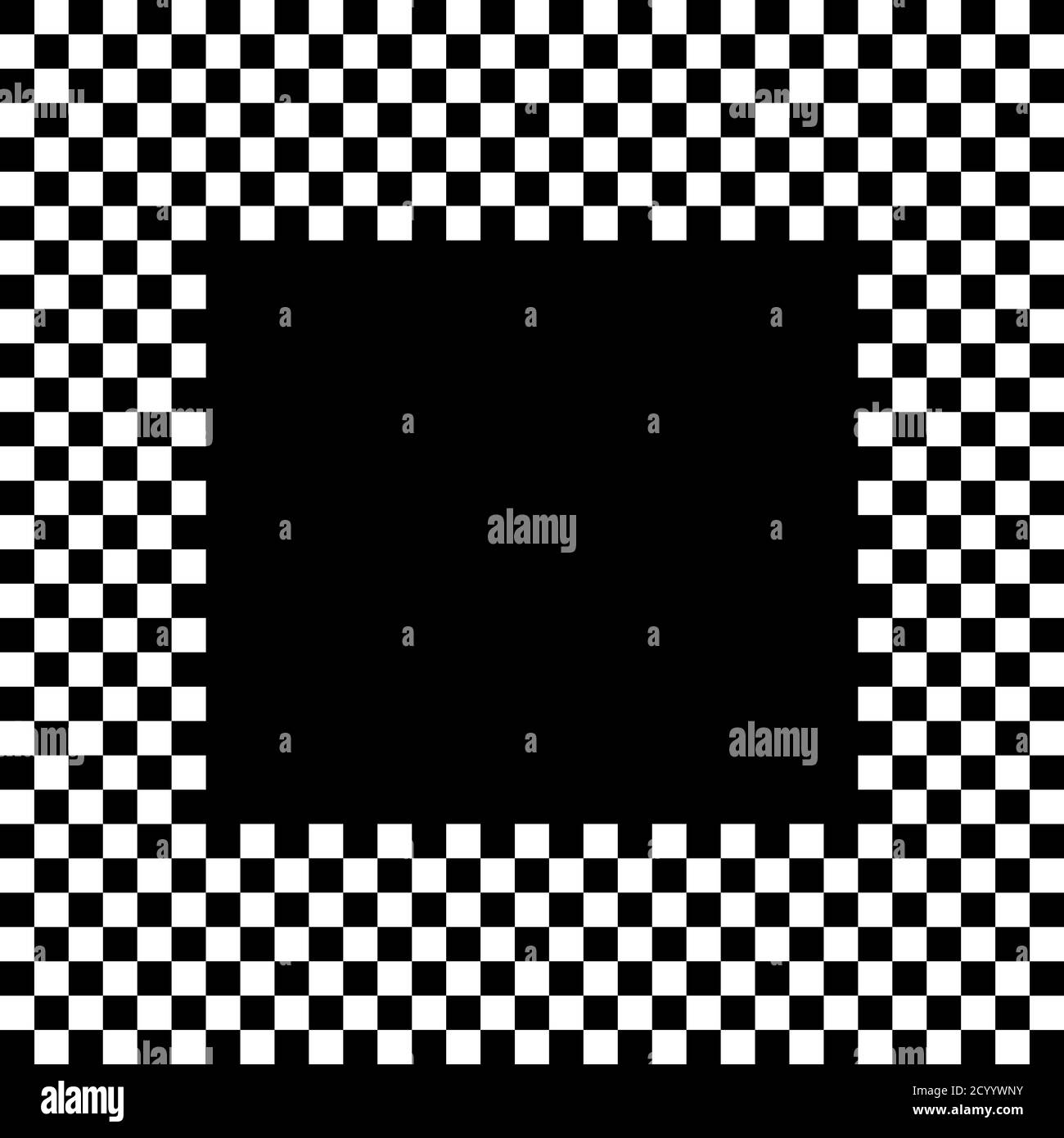 Checkered / Chequered square frame with blank, empty space, copyspace ...