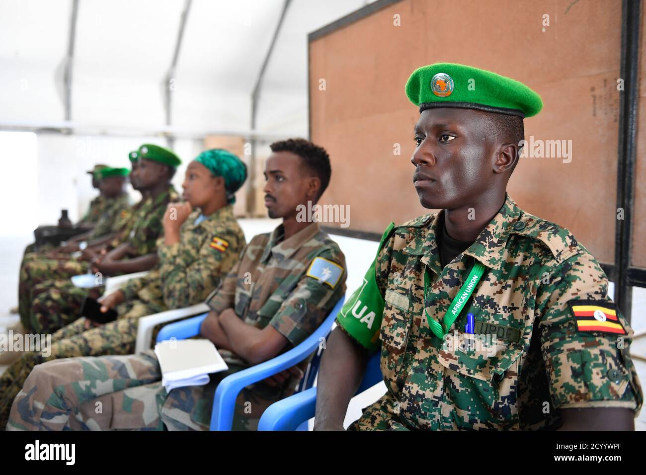 AMISOM and Somali National Army officers attend an Intelligence ...