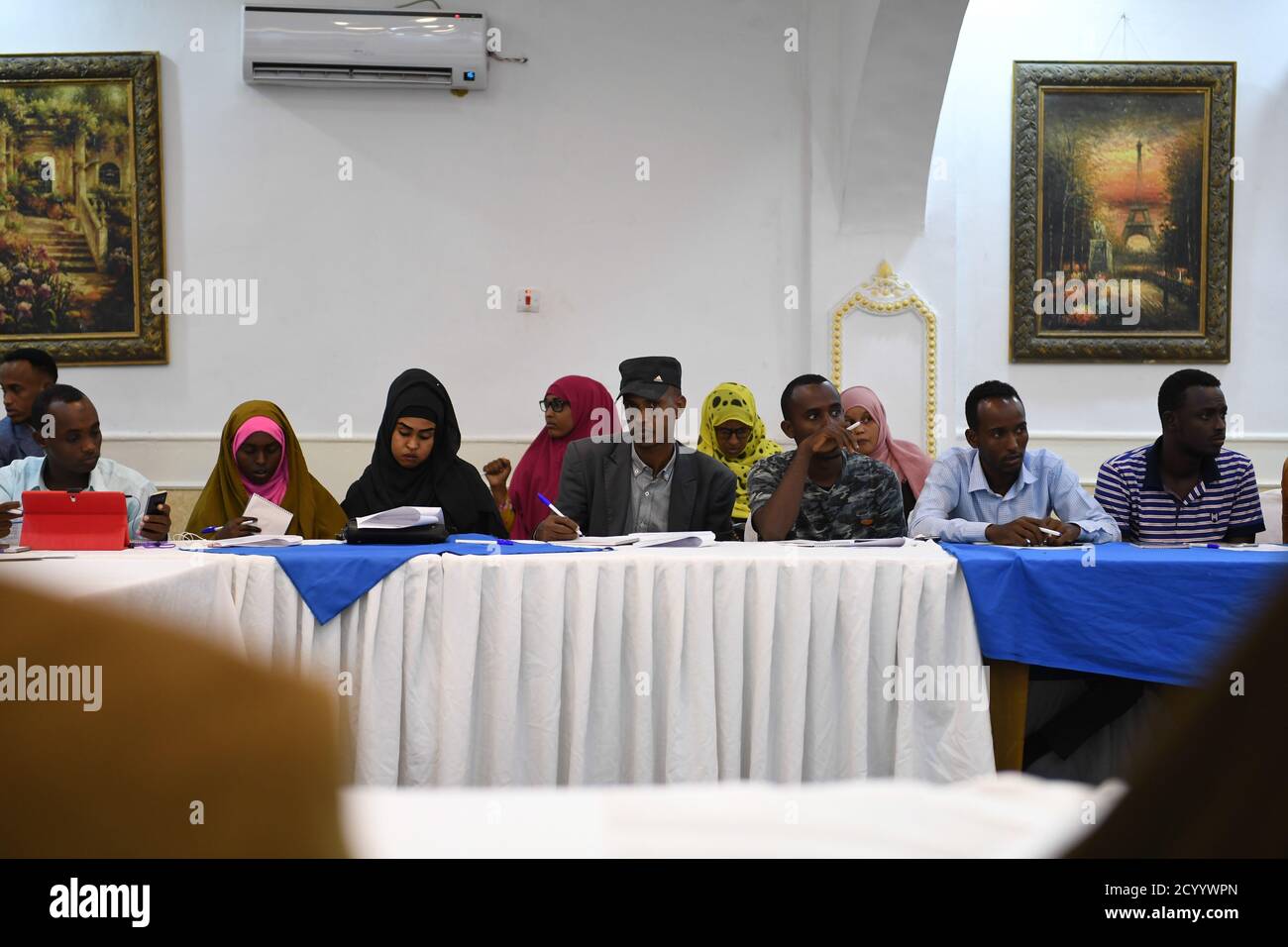 On March 27, 2018, participants attended a workshop in Mogadishu on ...