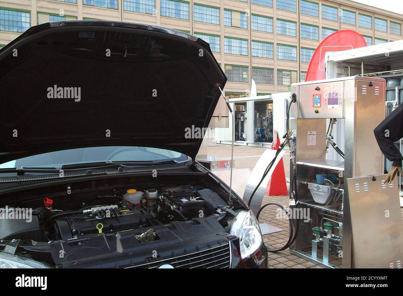Modern gas refueling pump Stock Photo - Alamy