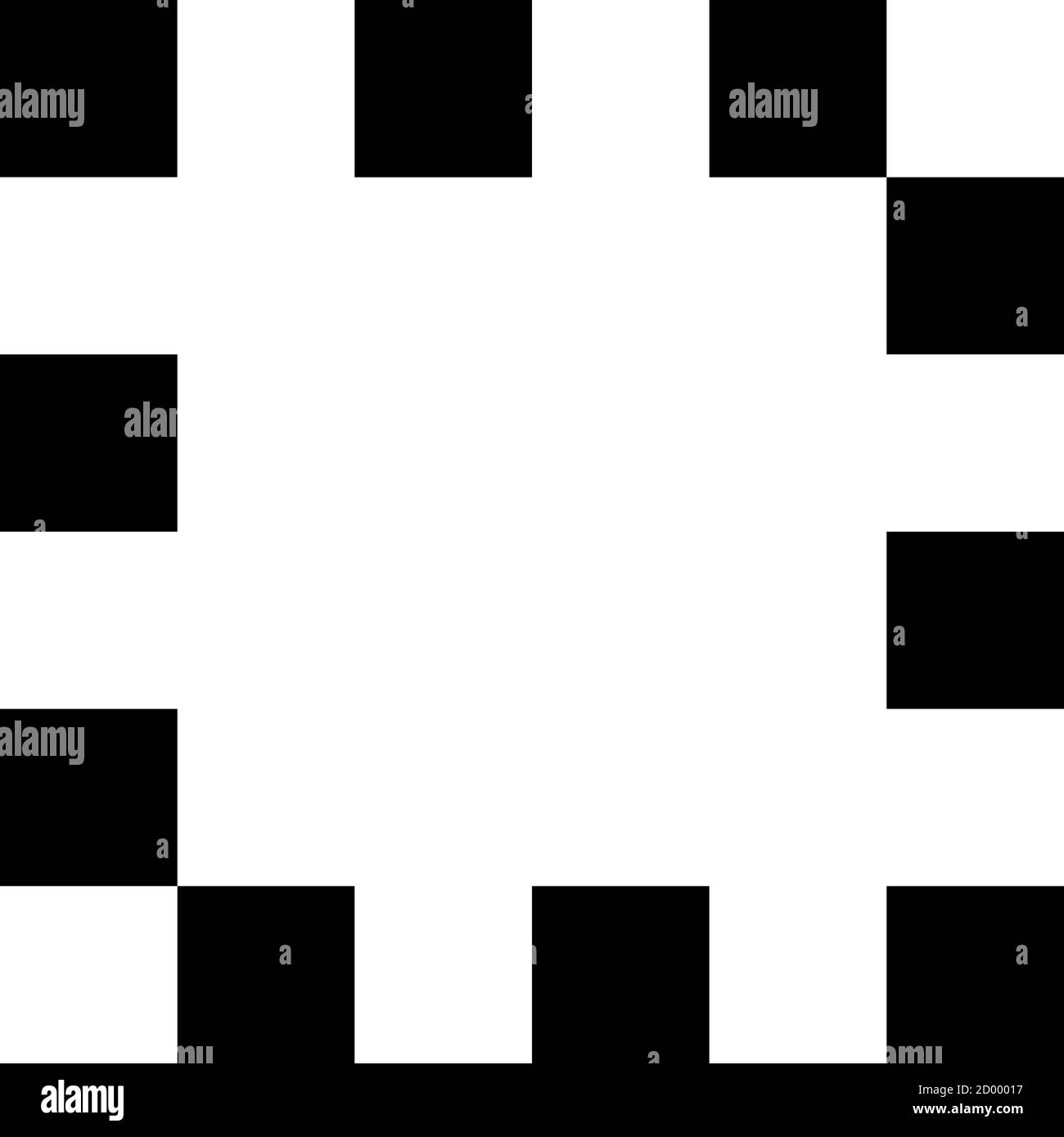 Checkered / Chequered square frame with blank, empty space, copyspace ...