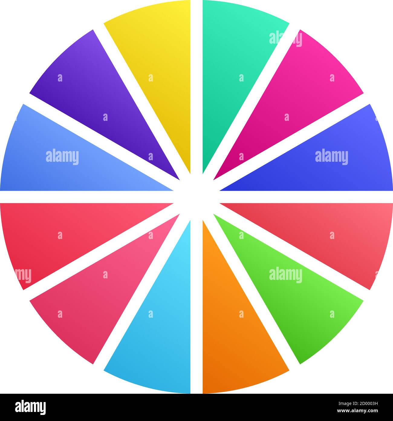 simple pie chart-graph and diagram vector illustration. circle ...
