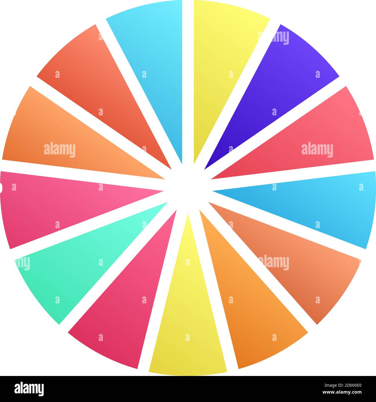 simple pie chart-graph and diagram vector illustration. circle ...