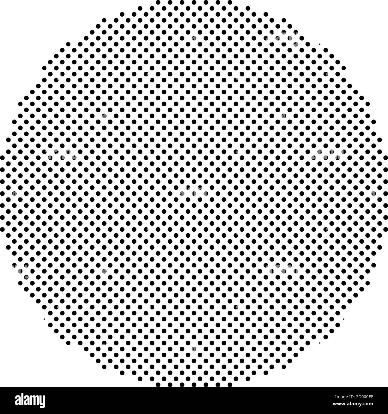 Circle halftone, screentone vector illustrations. Dots, dotted ...
