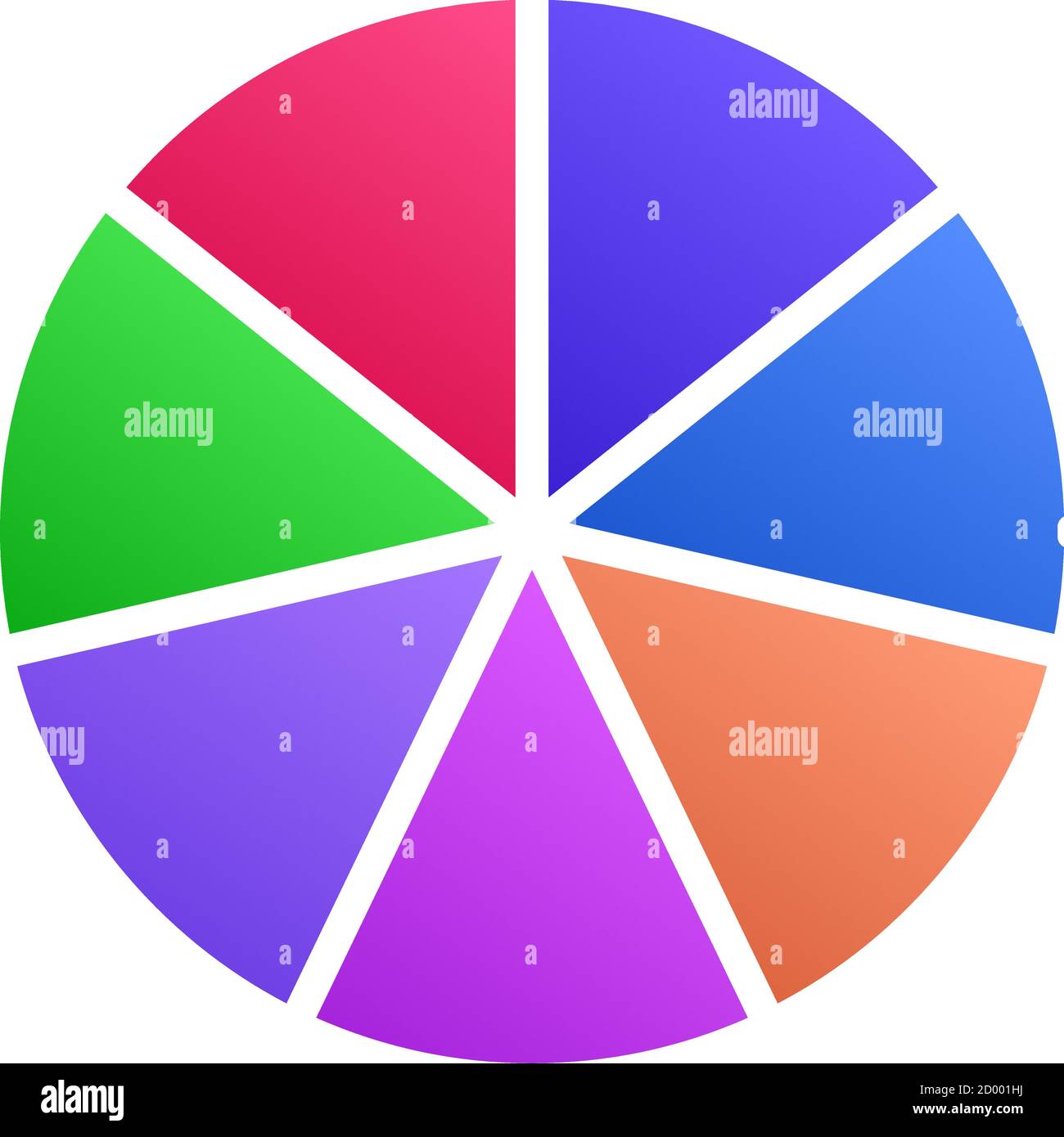 simple pie chart-graph and diagram vector illustration. circle ...