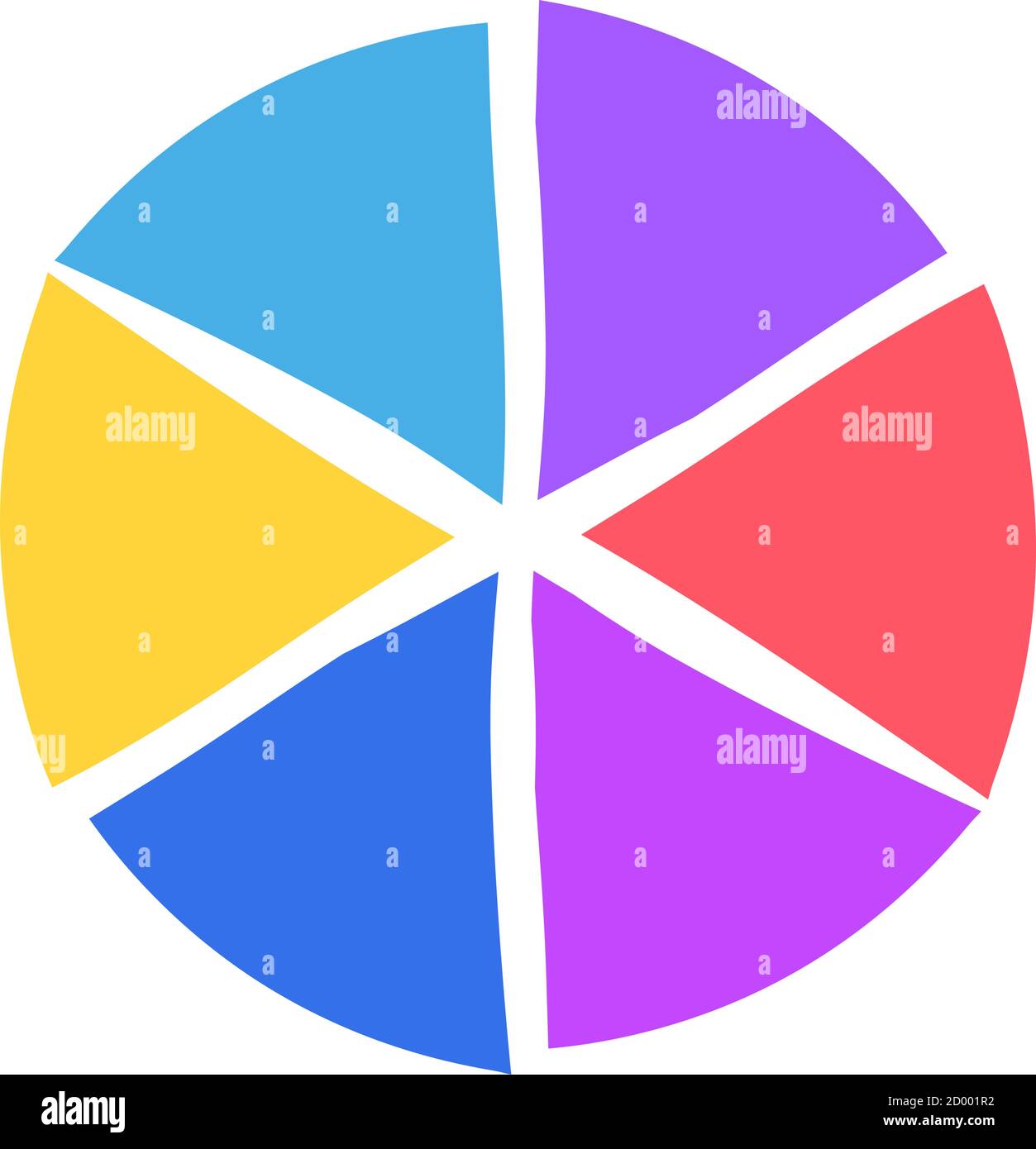 simple pie chart-graph and diagram vector illustration. circle ...