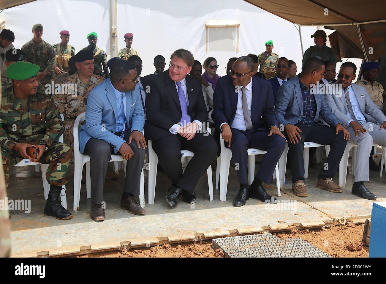 Abdiaziz Hassan Mohamed Lafta-Gareen, the President of the South West ...