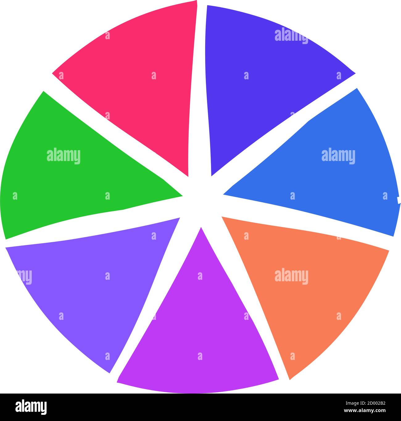 simple pie chart-graph and diagram vector illustration. circle ...