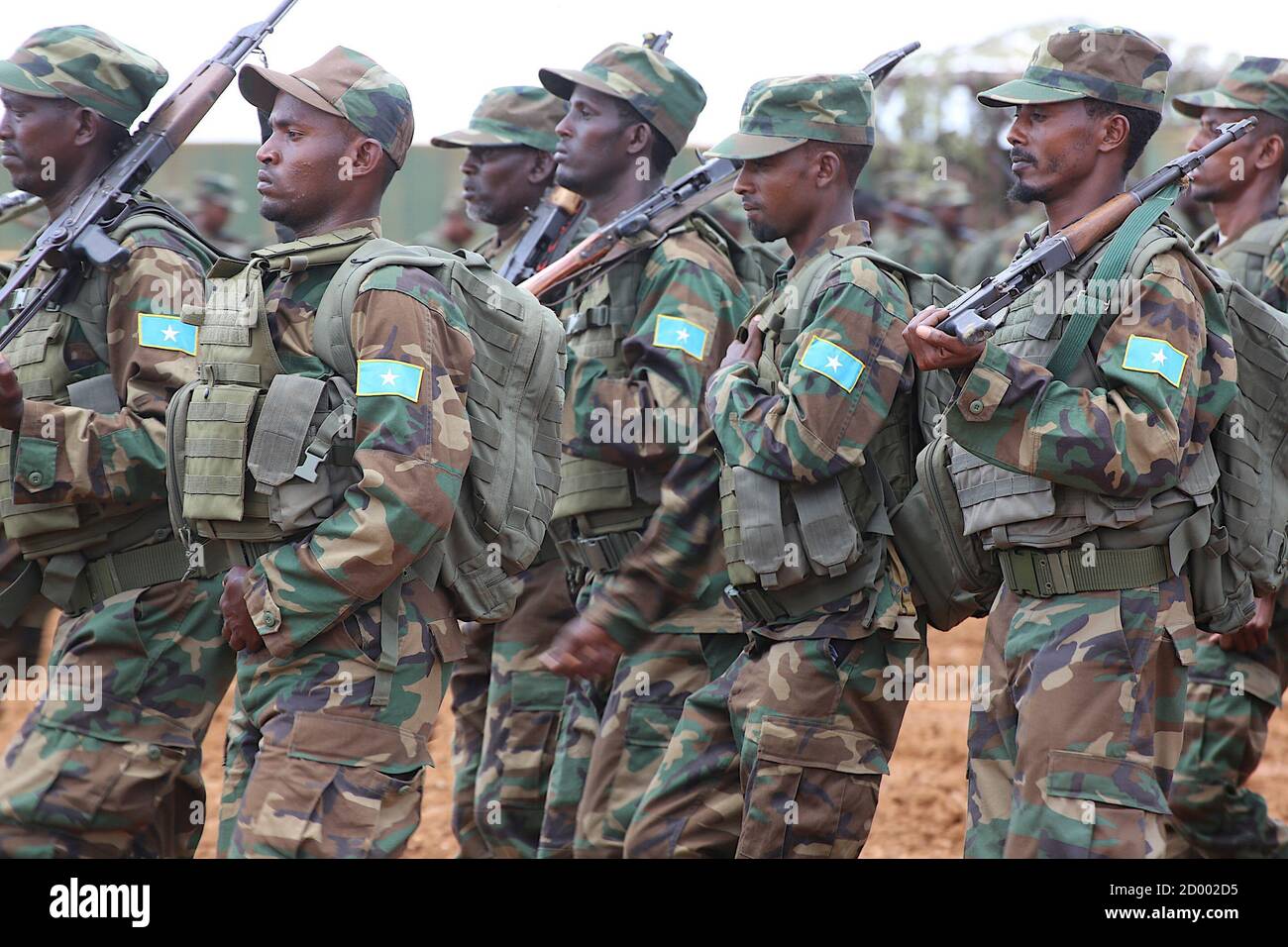On November 6, 2019, Somali National Army (SNA) soldiers demonstrated ...