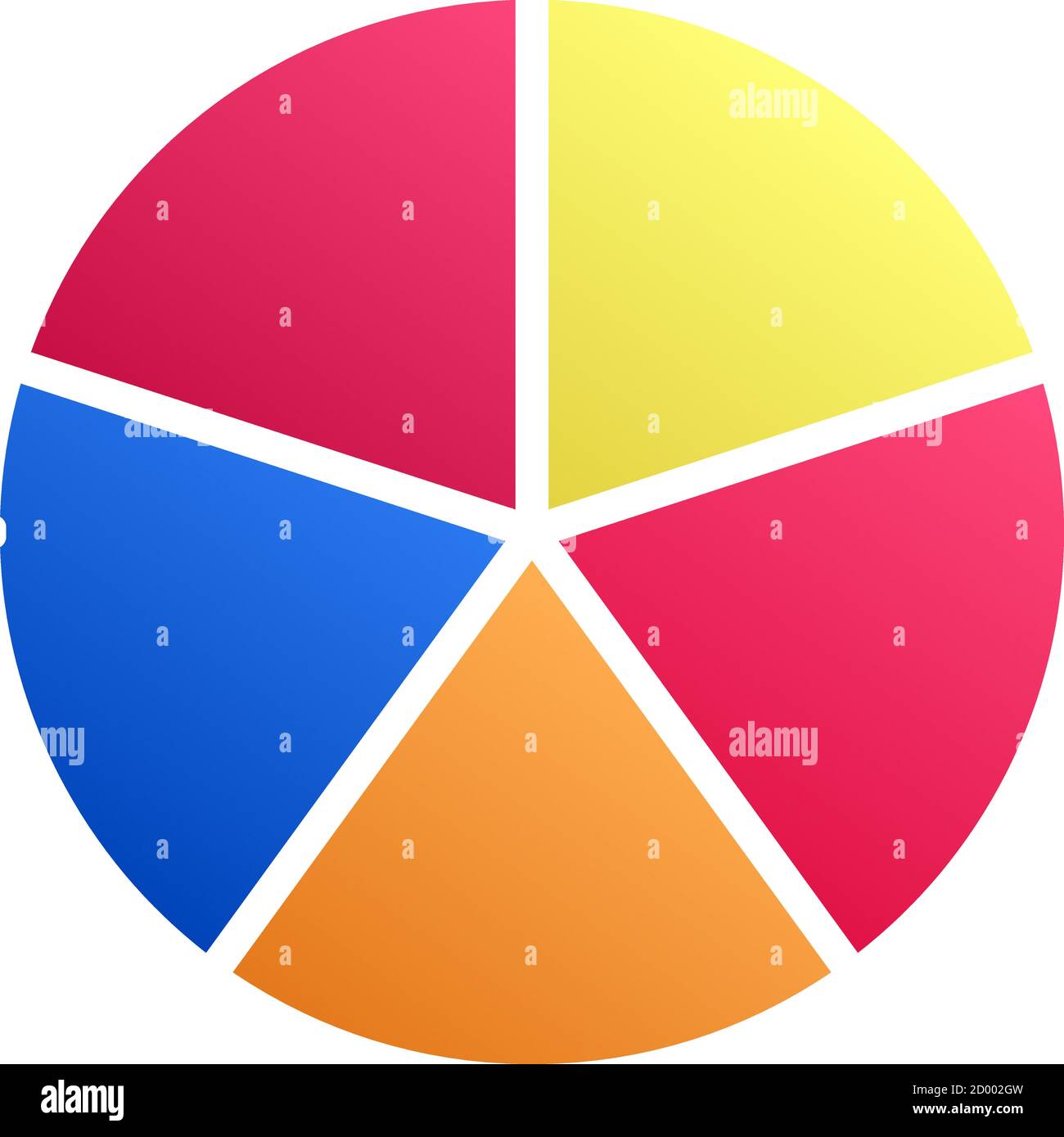 simple pie chart-graph and diagram vector illustration. circle ...