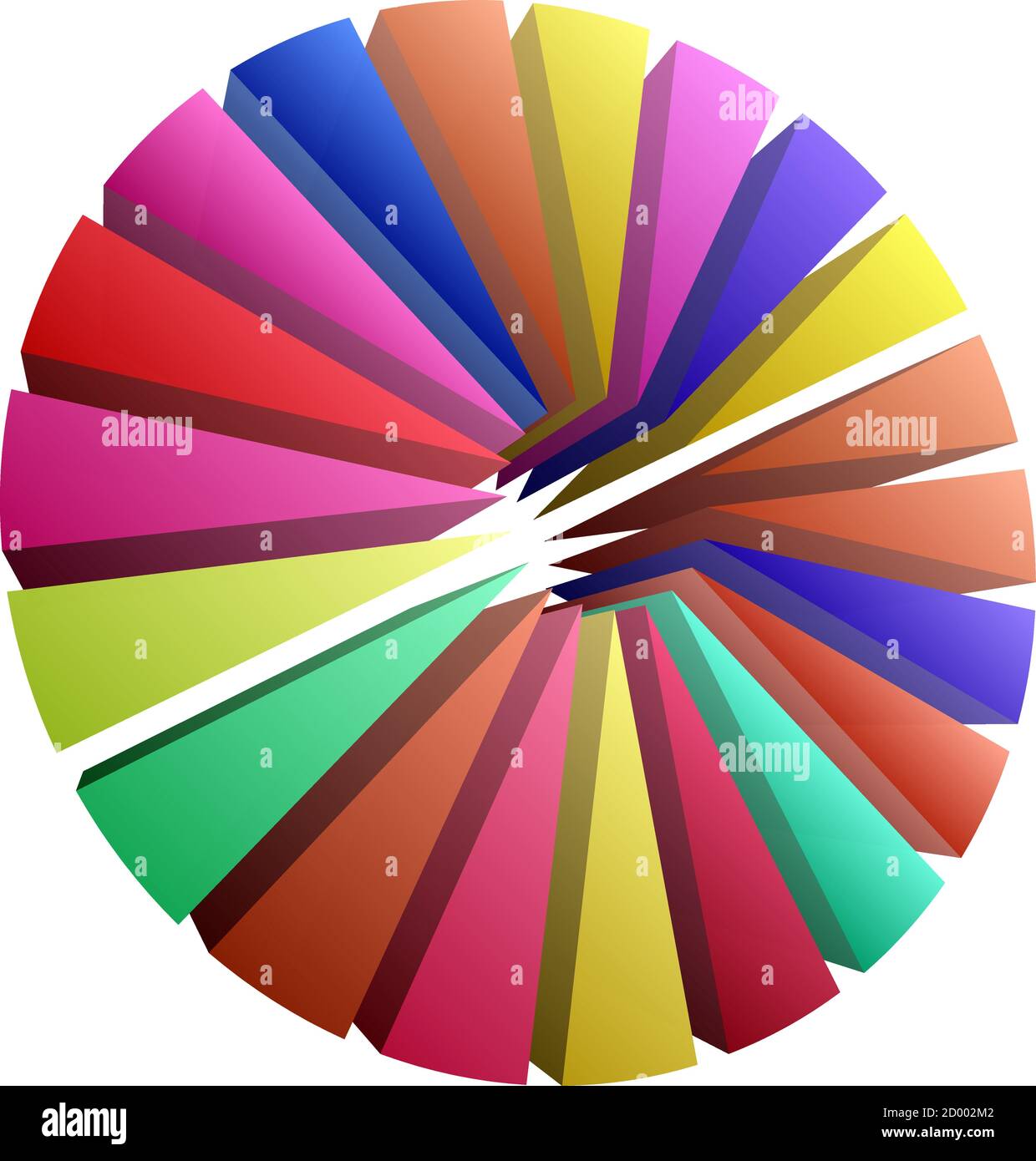 simple pie chart-graph and diagram vector illustration. circle ...