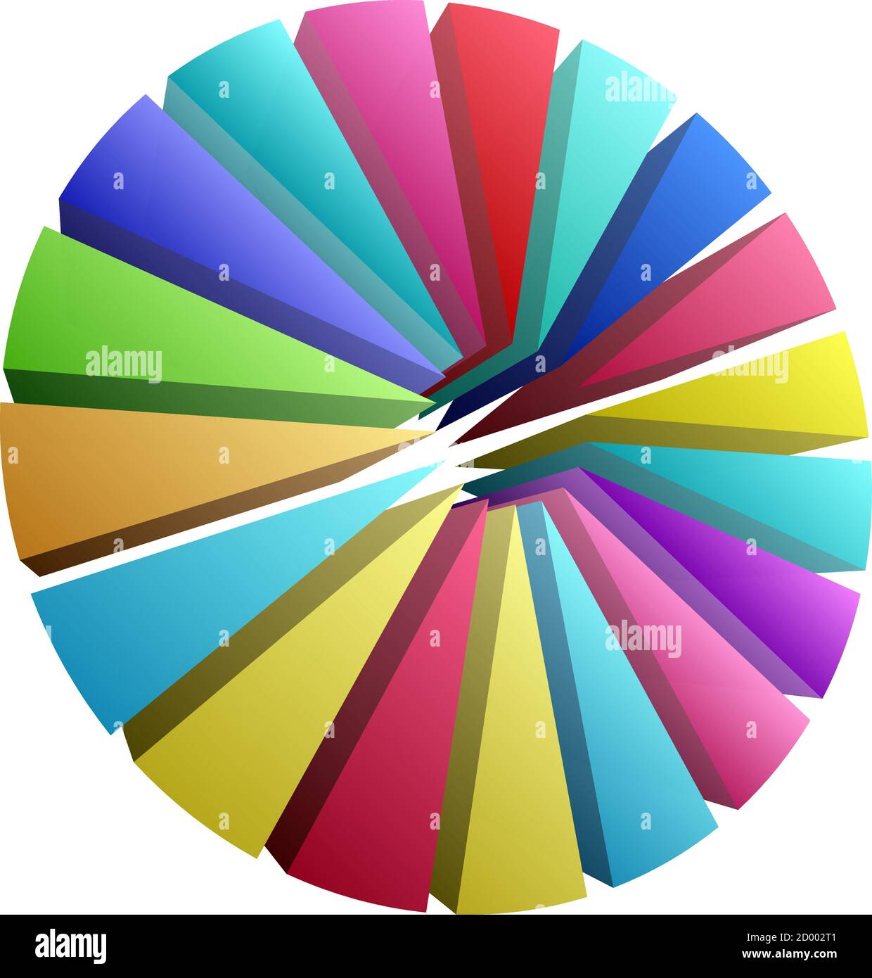 simple pie chart-graph and diagram vector illustration. circle ...