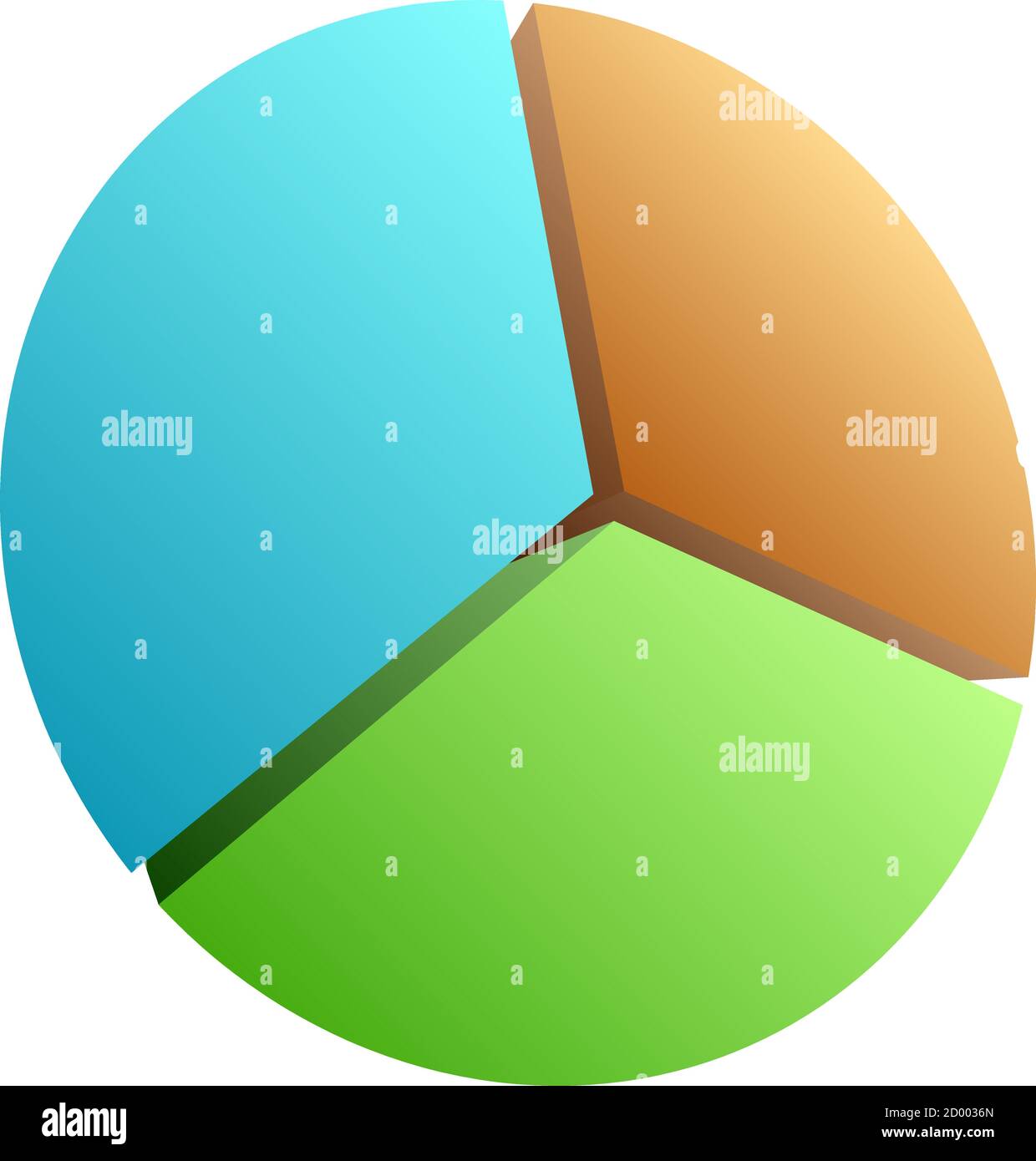 simple pie chart-graph and diagram vector illustration. circle ...