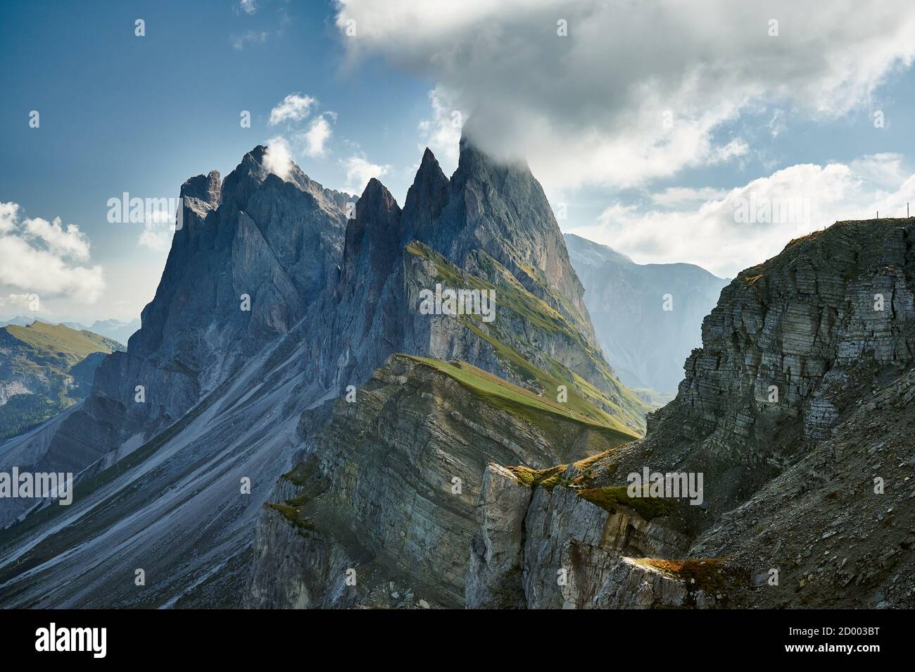 Seceda, nature park Puez-Geisler, St. Ulrich, South Tyrol, Italy Stock ...