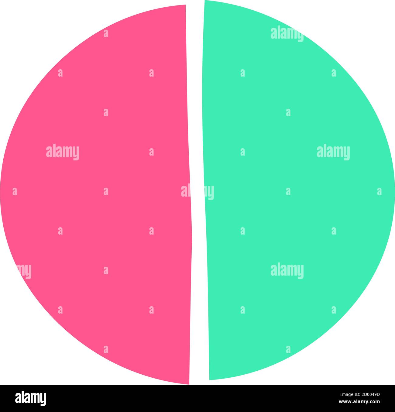 simple pie chart-graph and diagram vector illustration. circle ...