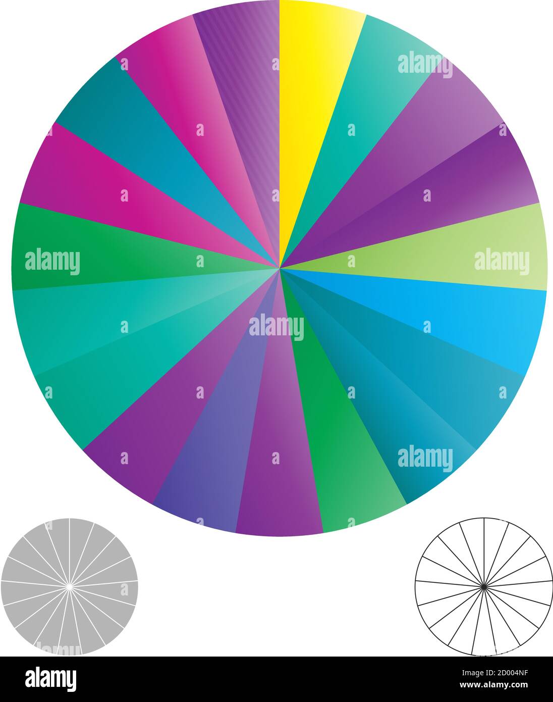simple pie chart-graph and diagram vector illustration. circle ...