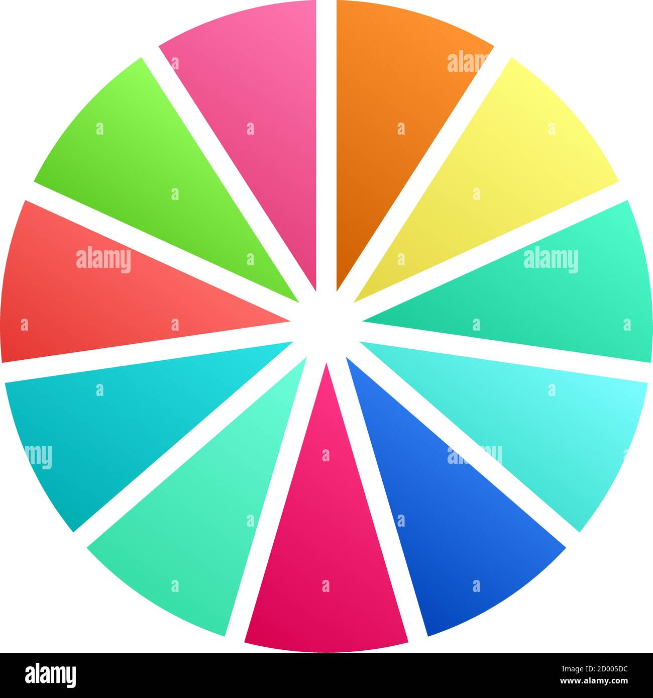 simple pie chart-graph and diagram vector illustration. circle ...