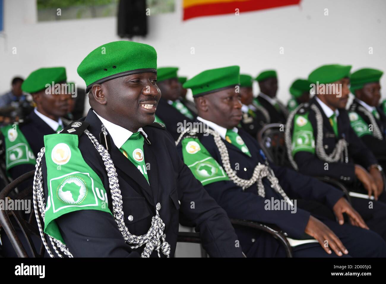 Individual Police Officers (IPOs) under AMISOM attend a medal award ...