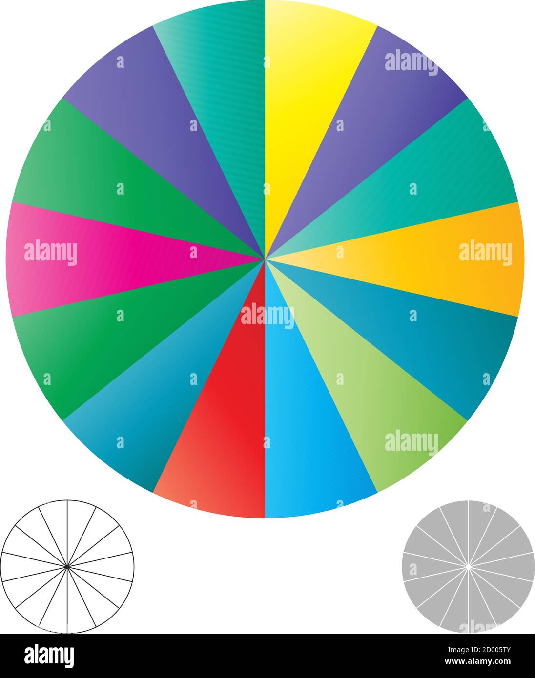 simple pie chart-graph and diagram vector illustration. circle ...