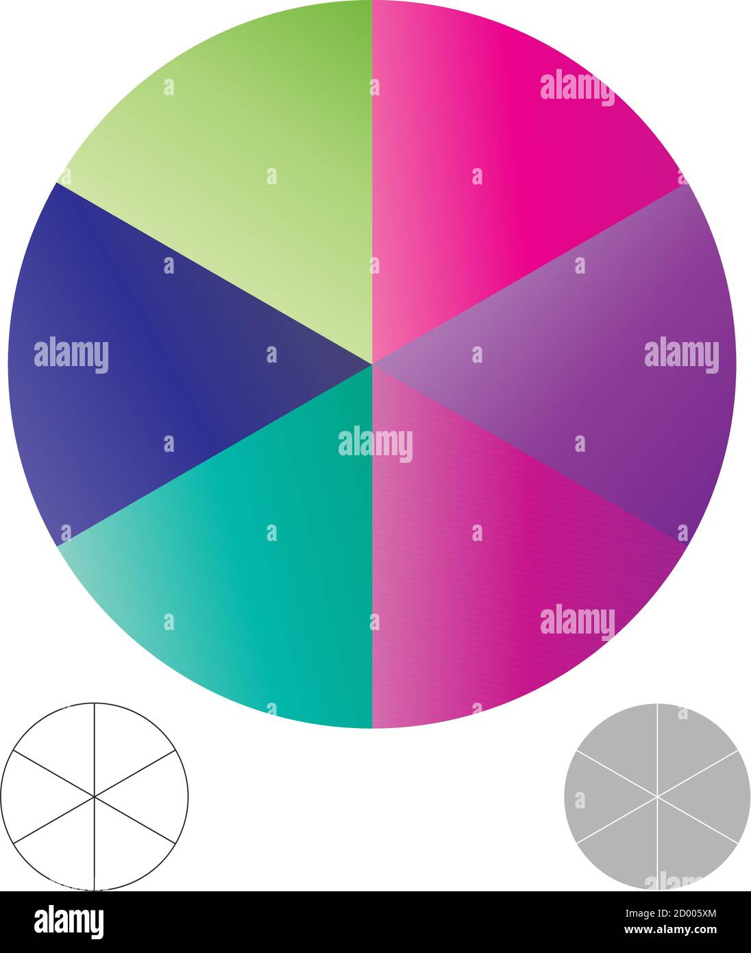 simple pie chart-graph and diagram vector illustration. circle ...