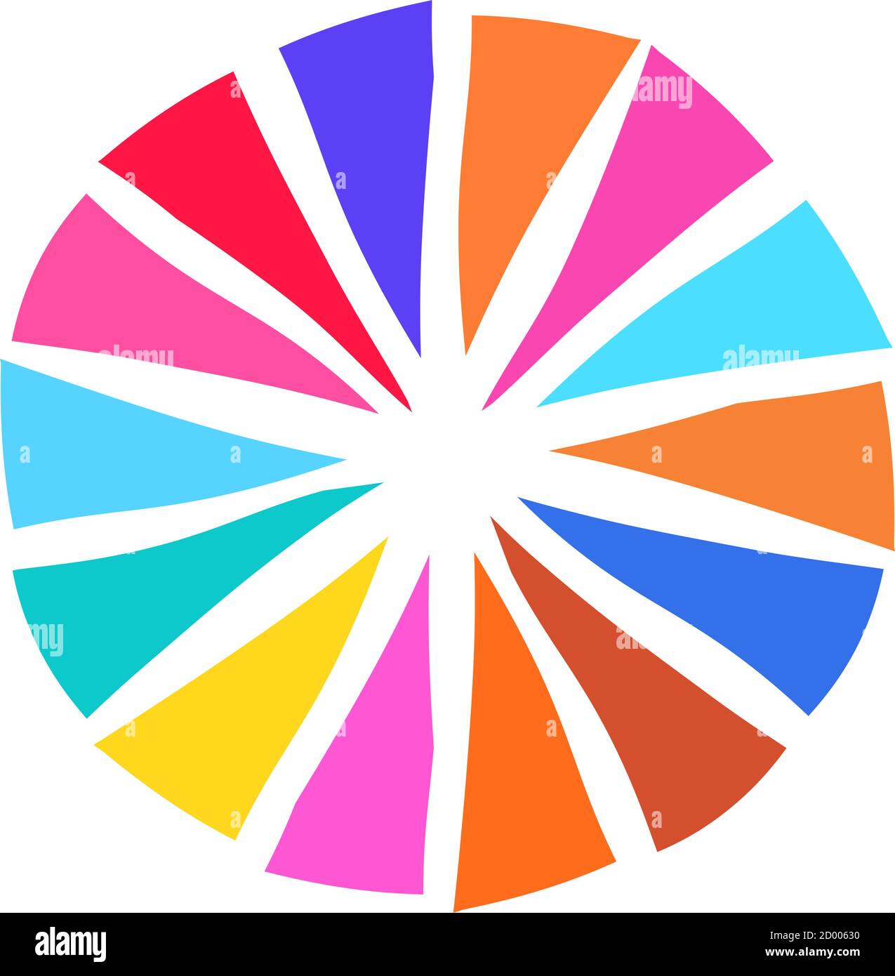 simple pie chart-graph and diagram vector illustration. circle ...
