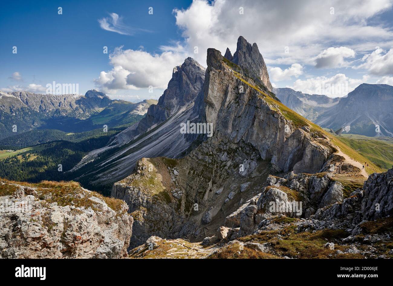 Seceda, nature park Puez-Geisler, St. Ulrich, South Tyrol, Italy Stock ...