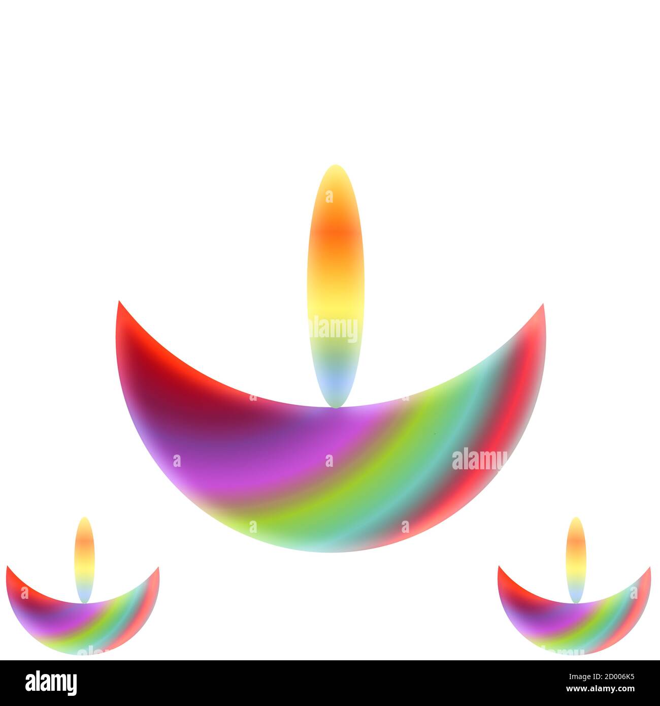 Abstract colorful oil lamp design illustration image Stock Photo - Alamy