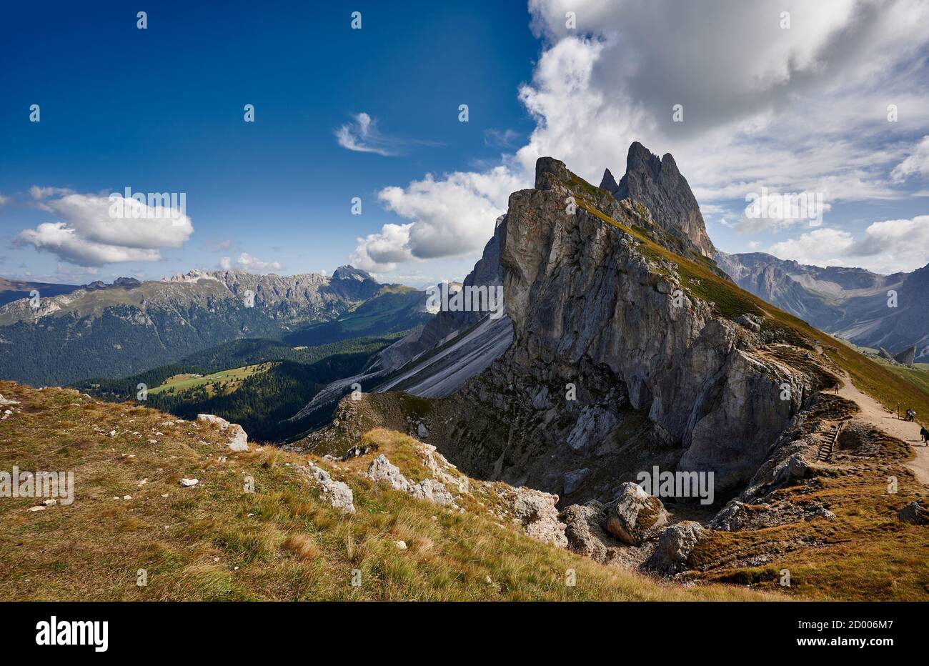 Seceda, nature park Puez-Geisler, St. Ulrich, South Tyrol, Italy Stock ...