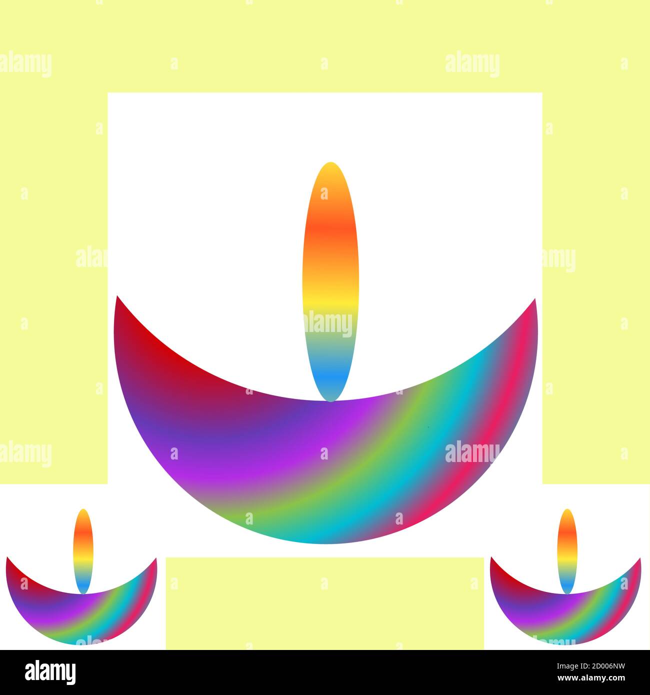 Abstract colorful oil lamp design illustration image Stock Photo - Alamy