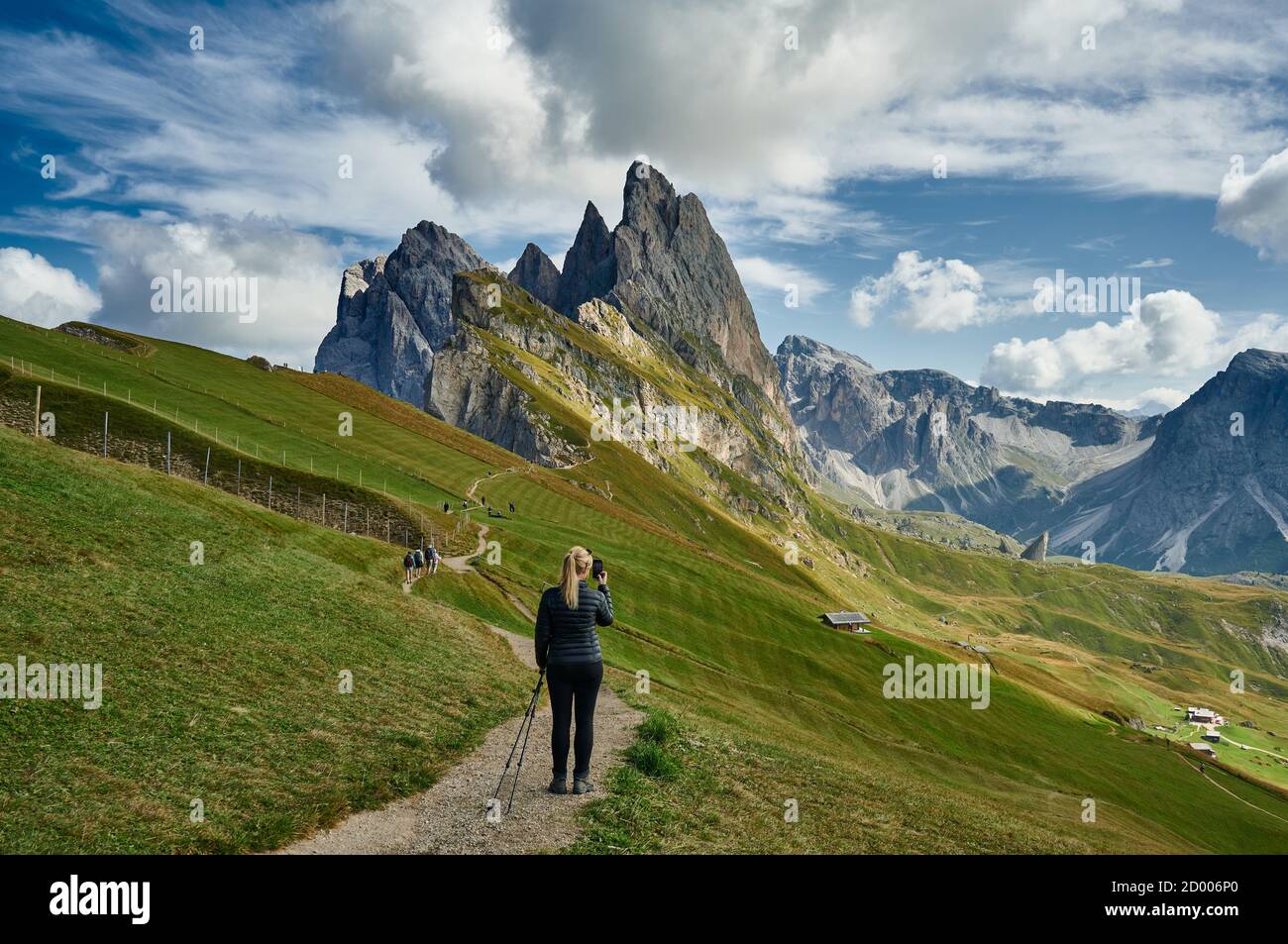 Seceda, nature park Puez-Geisler, St. Ulrich, South Tyrol, Italy Stock ...