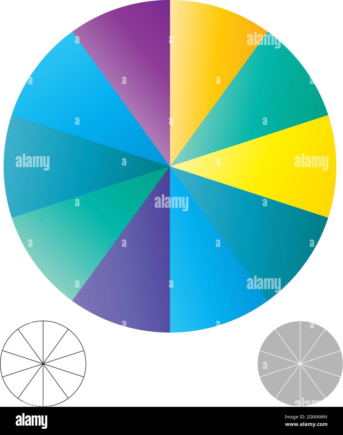 simple pie chart-graph and diagram vector illustration. circle ...
