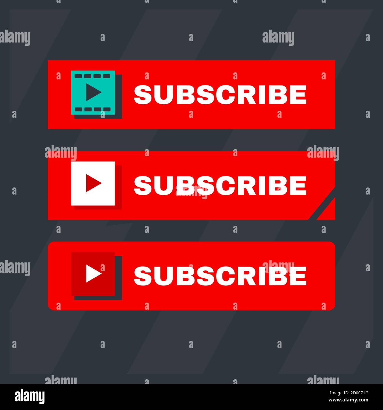 vector illustration of green subscribe button Stock Vector Image & Art ...