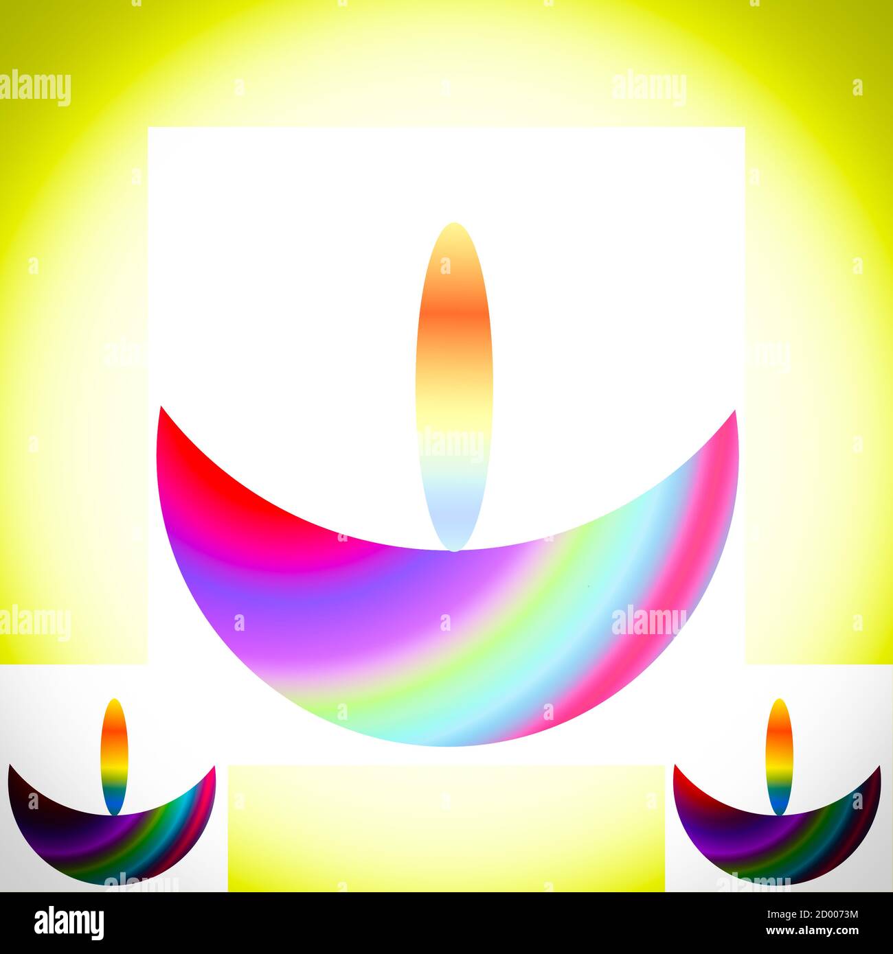 Abstract colorful oil lamp design illustration image Stock Photo - Alamy