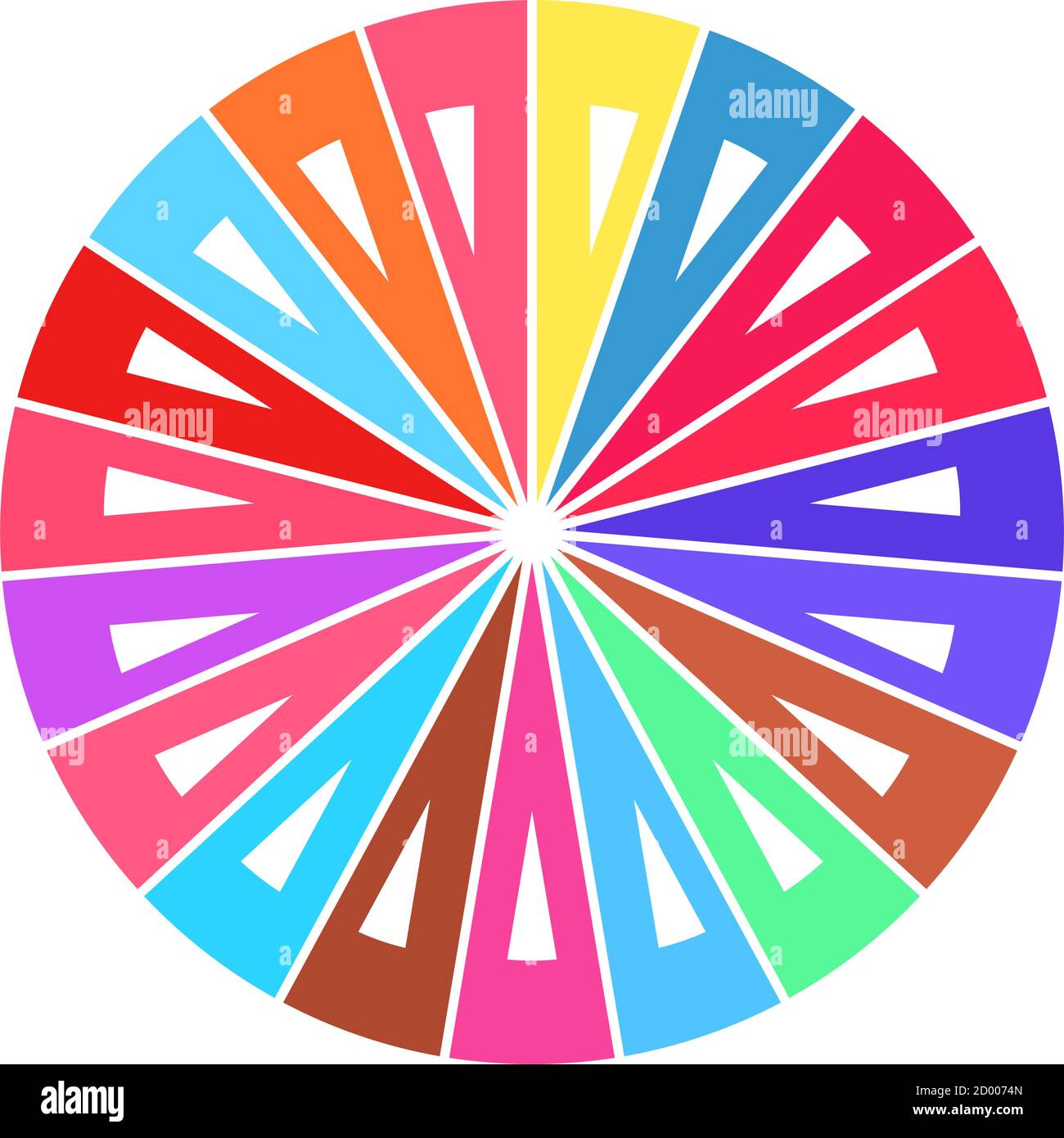 simple pie chart-graph and diagram vector illustration. circle ...