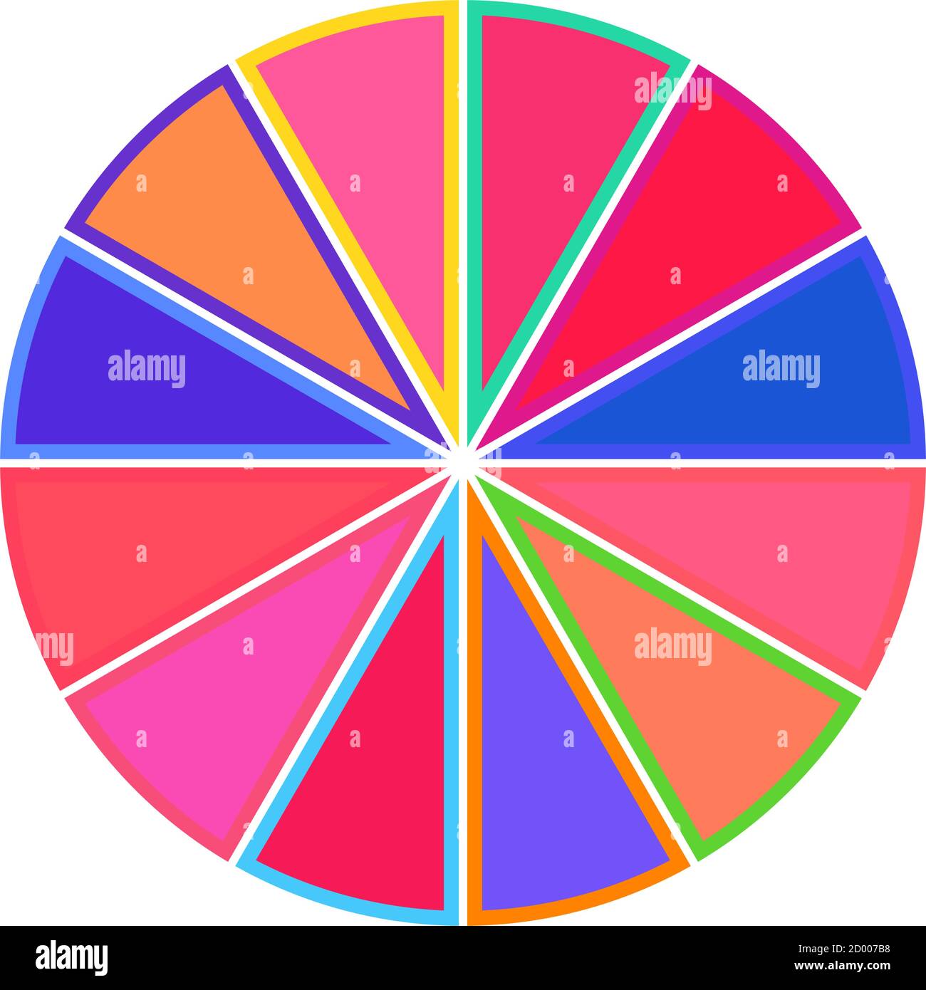 simple pie chart-graph and diagram vector illustration. circle ...
