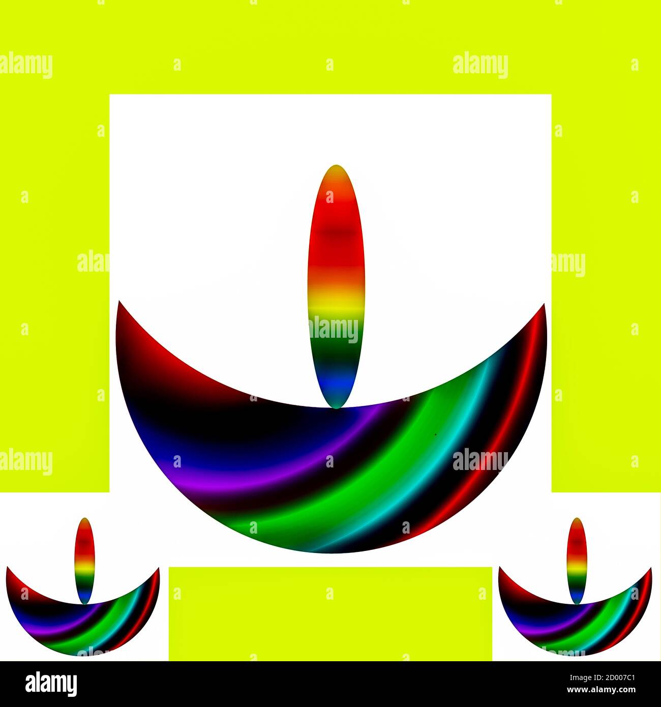 Abstract colorful oil lamp design illustration image Stock Photo - Alamy