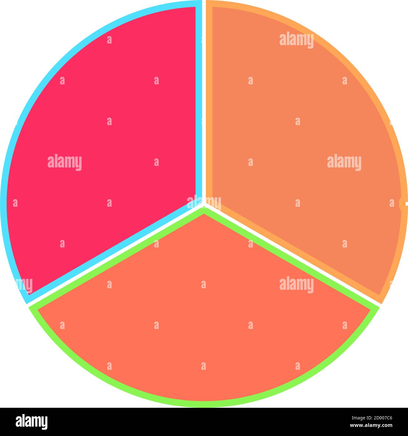 simple pie chart-graph and diagram vector illustration. circle ...