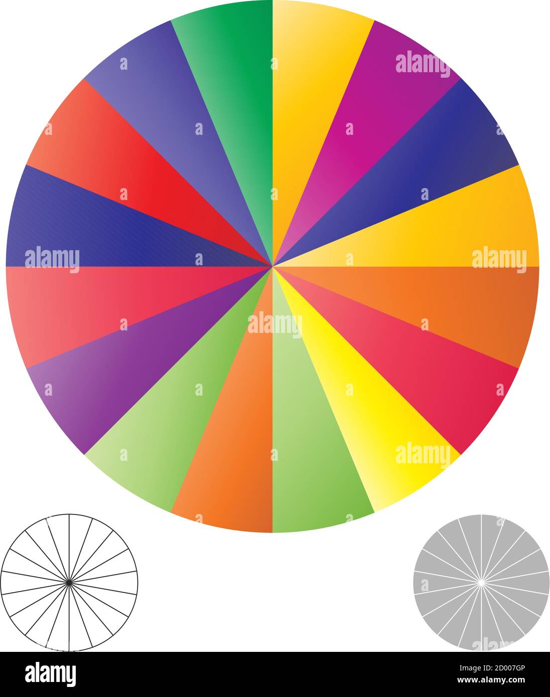 simple pie chart-graph and diagram vector illustration. circle ...