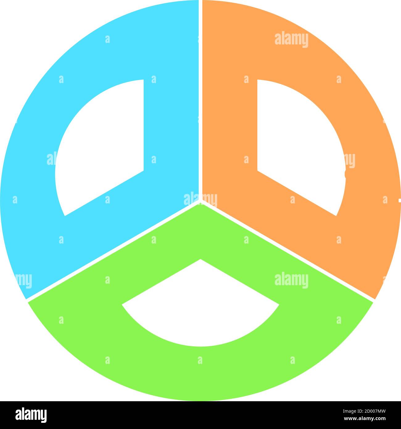 simple pie chart-graph and diagram vector illustration. circle ...
