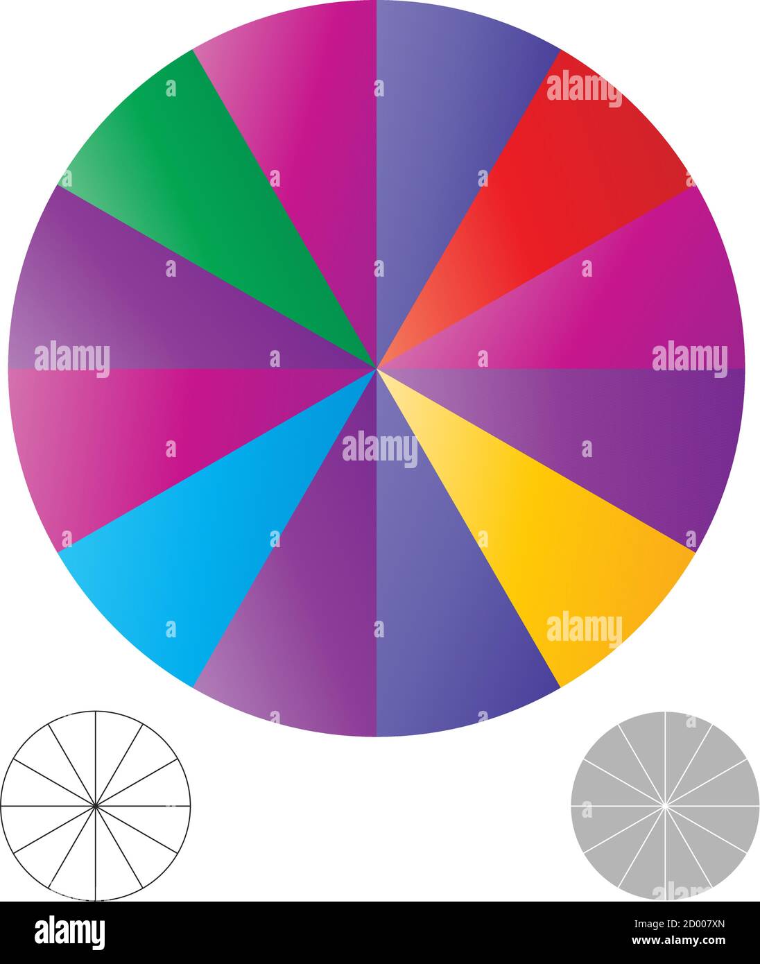 simple pie chart-graph and diagram vector illustration. circle ...